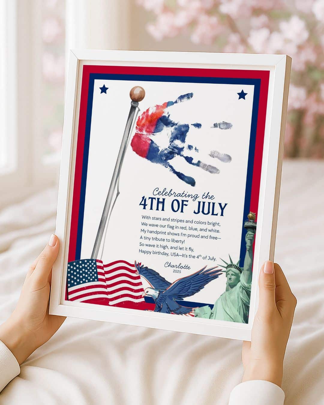 American Flag Handprint Craft