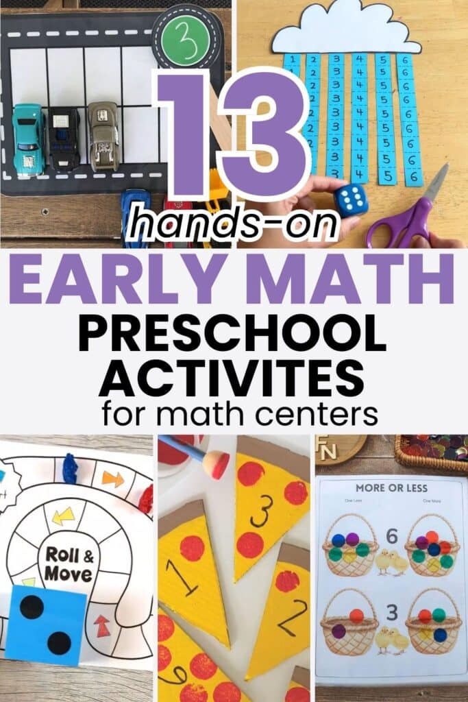 13 Early Math Activities for Preschool Centers - Little Moon Paper Co